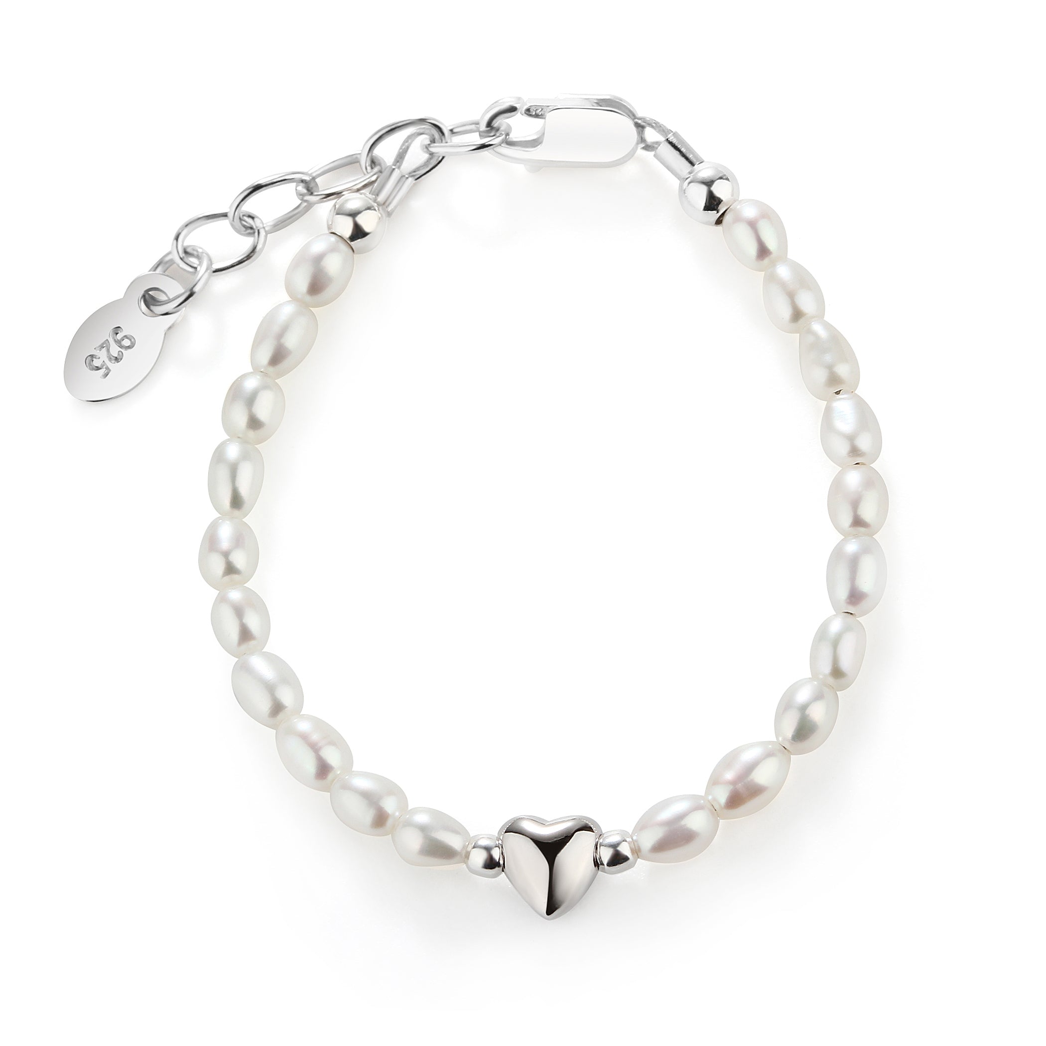 Destiny - Sterling Silver Pearl Bracelet for Babies and Kids ...