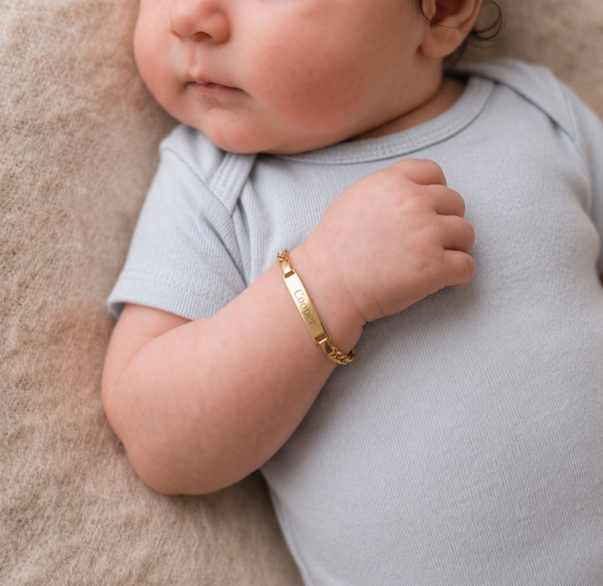 Sterling Silver or 14K Gold Plated ID Bracelet for Engraving for Girls ...